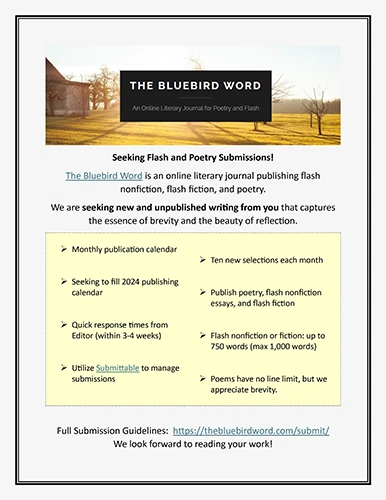 The Bluebird Word Seeks New Flash Writing - NewPages.com